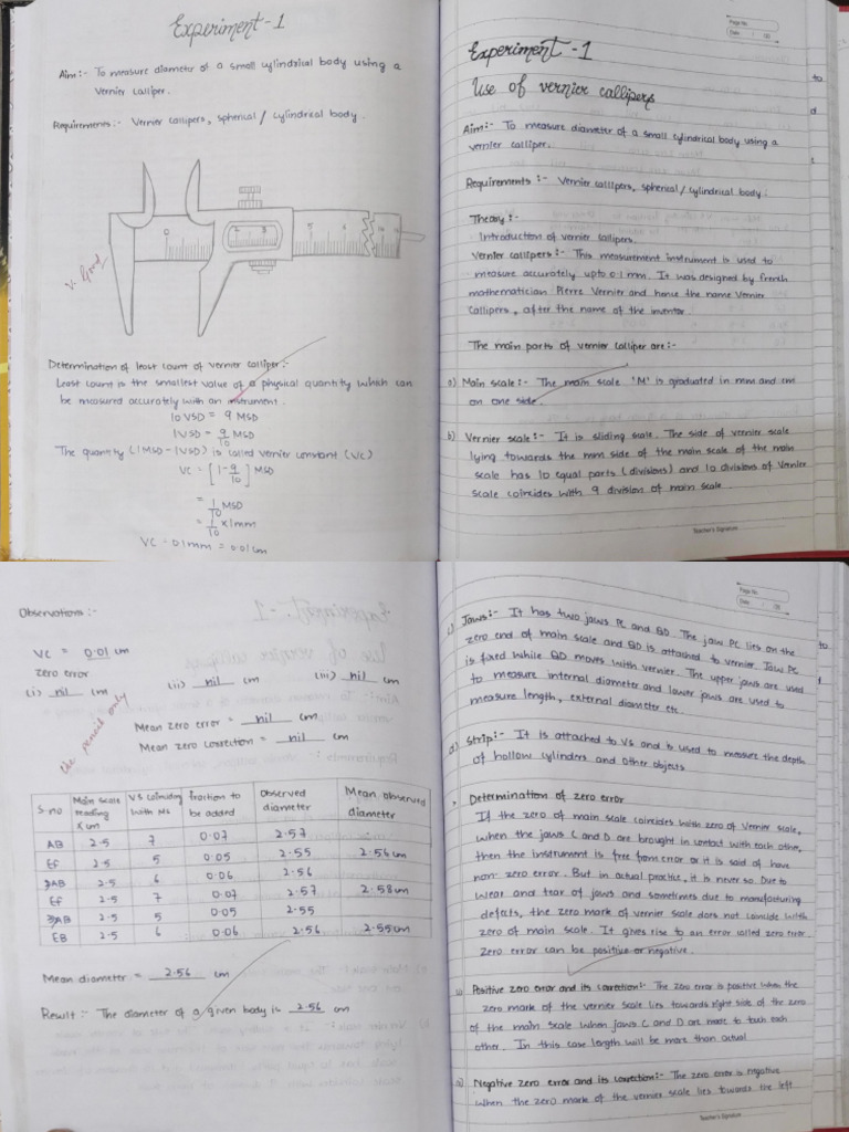 XI Physics Practical | PDF