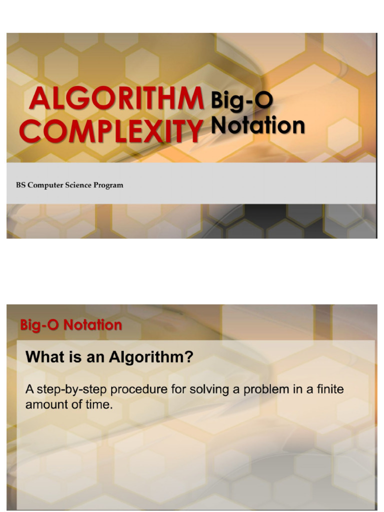 Big O Notation | PDF