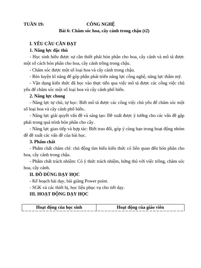 Tuan 19 - Khoa Hoc 4 | PDF