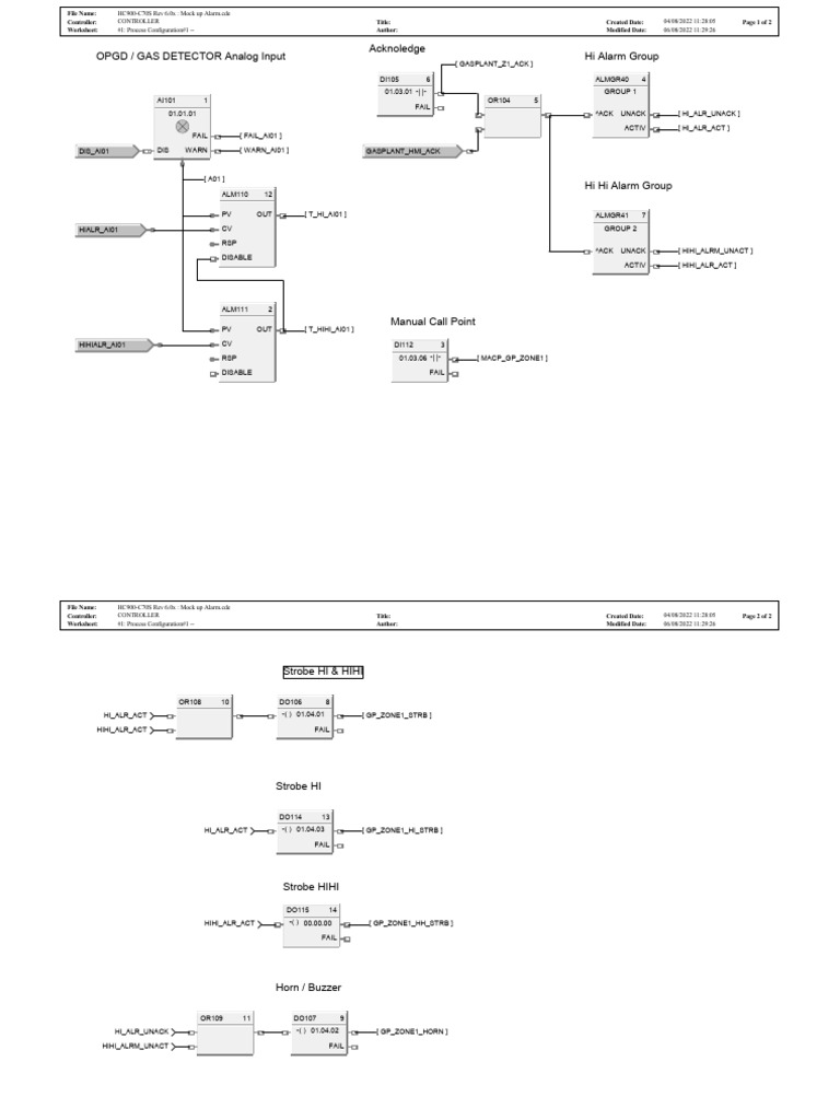 HC900-C70S Rev 6.0x Mock Up Alarm | PDF | Active Fire Protection | Fire Protection