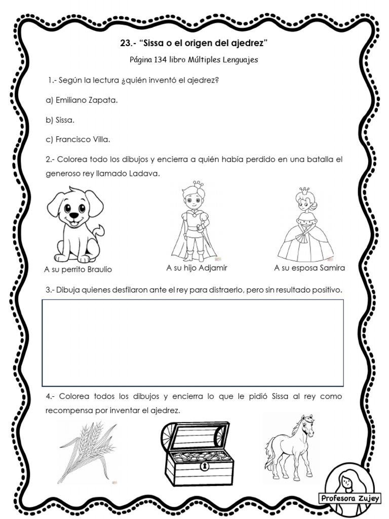Origen del Ajedrez: Sissa y Ladava | PDF