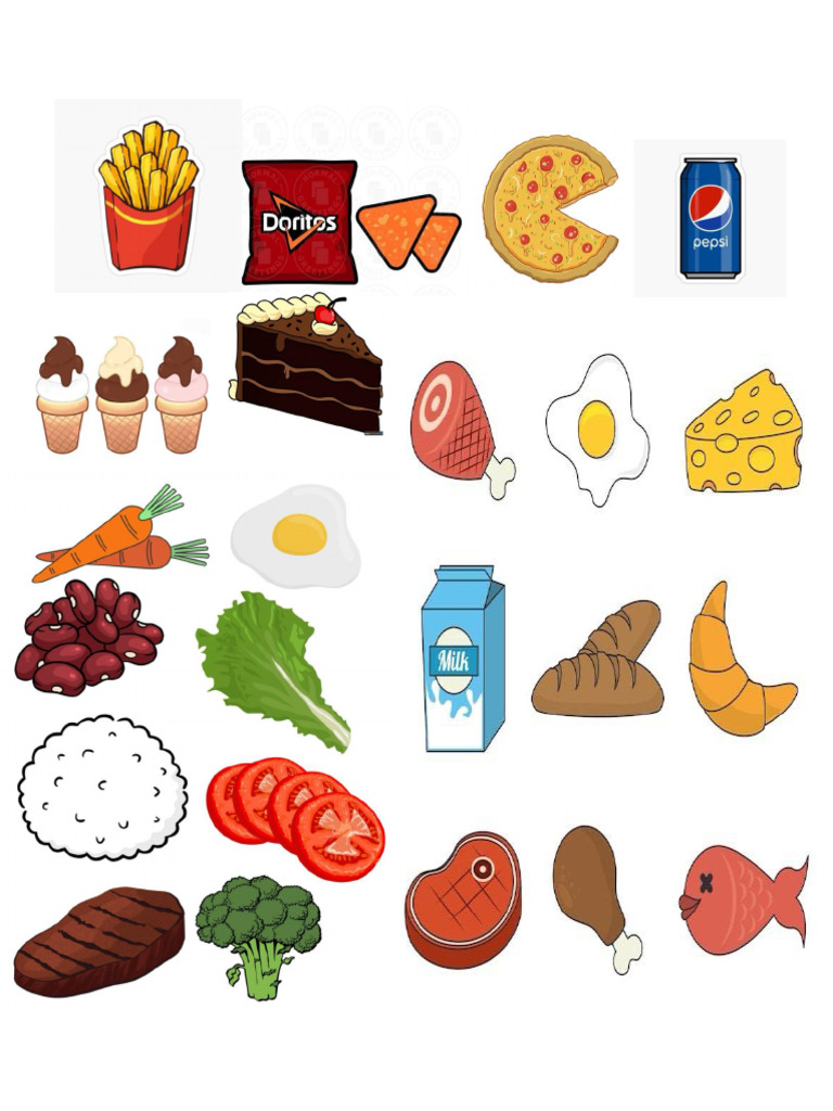 Recortes Comida | PDF