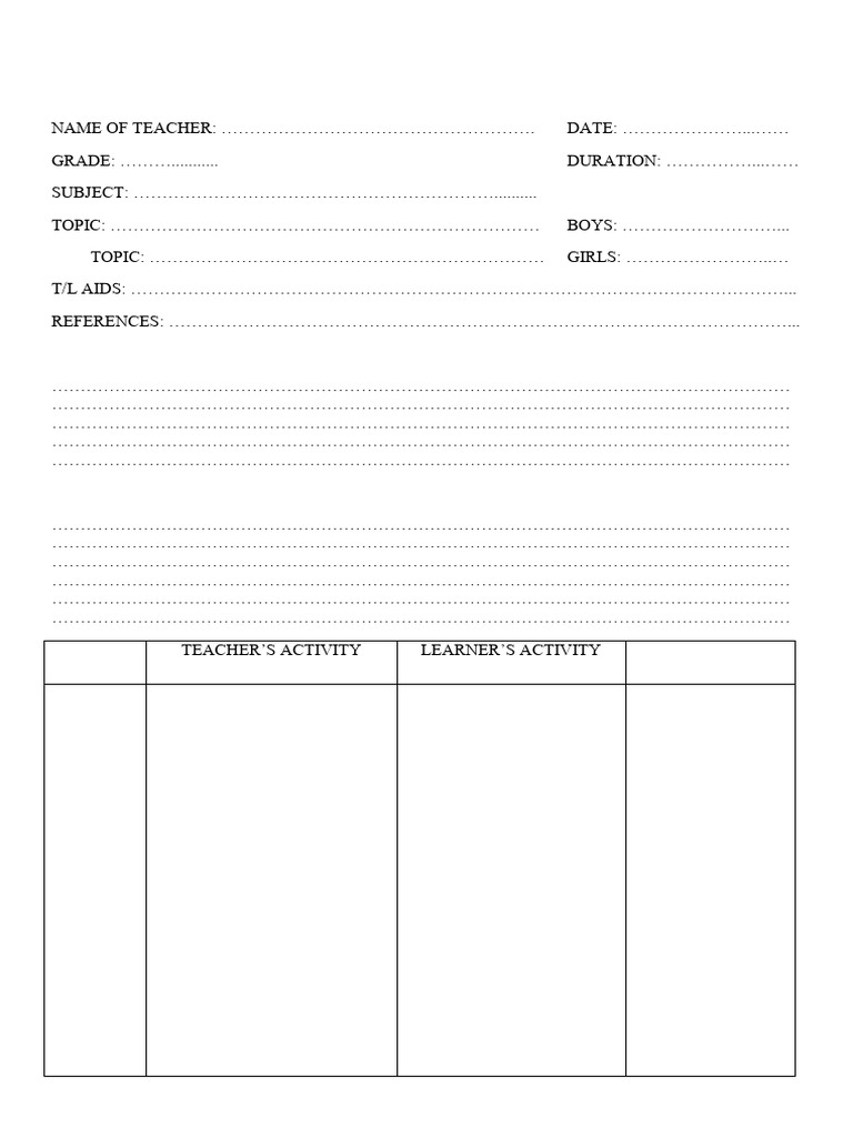 SIMFEX ACADEMY LESSON PLAN - revised | PDF