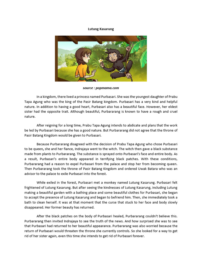 Risa Dwi Aryani - Lutung Kasarung | PDF | Fairy Tales