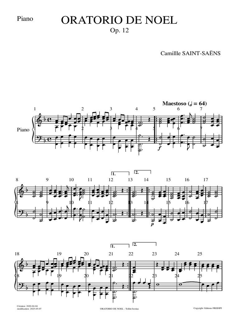 Oratorio de Noël: Tollite Hostias | PDF