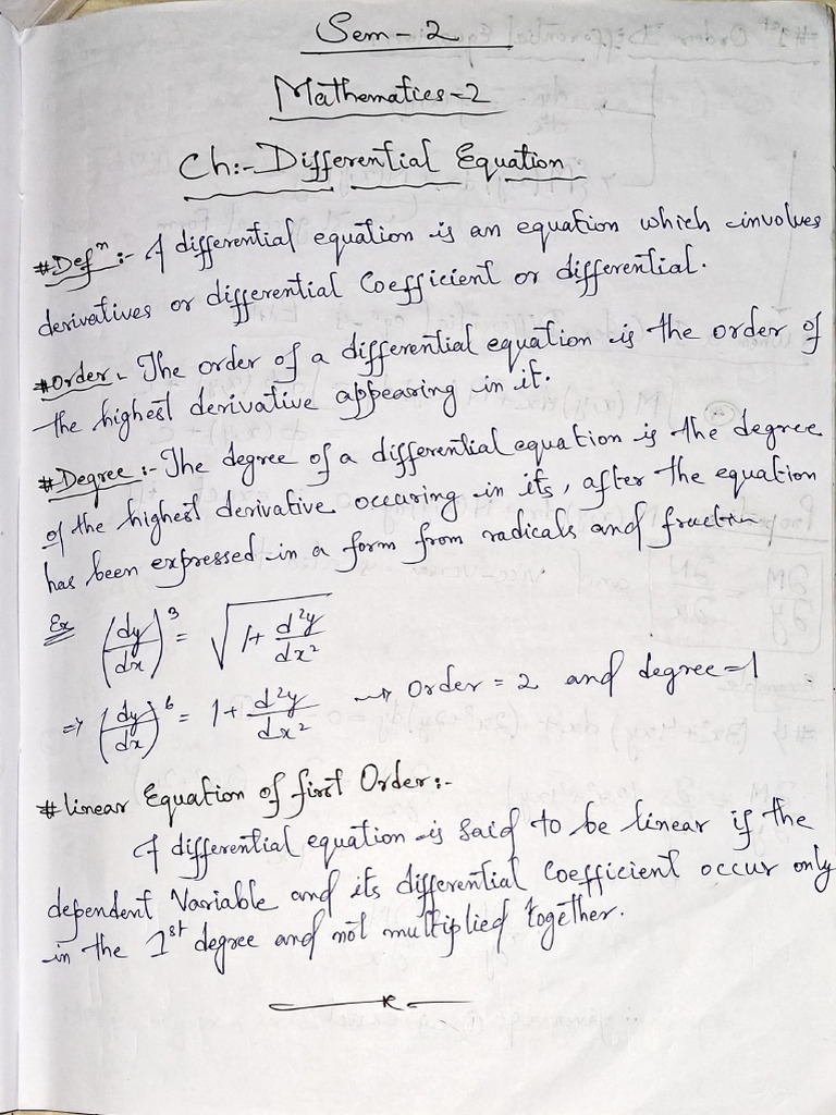 Differential Equations | PDF