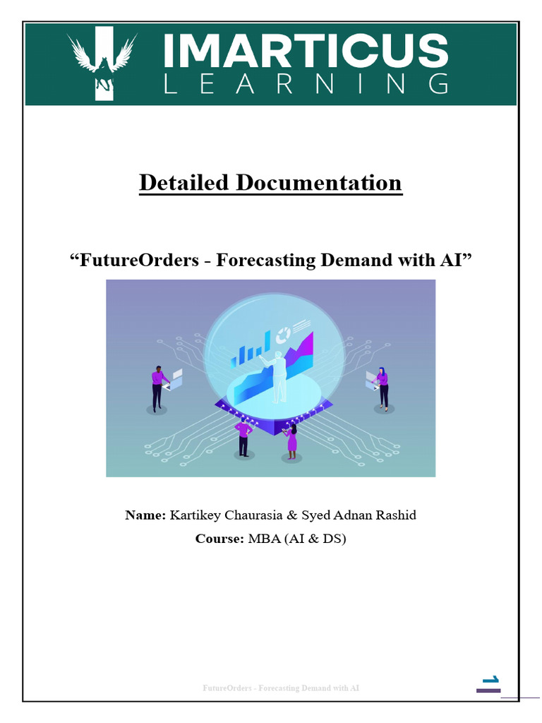 FutureOrders - Forecasting Demand With AI | PDF | Forecasting | Mean Squared Error