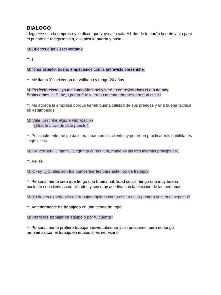 Entrevista Ra2 | PDF