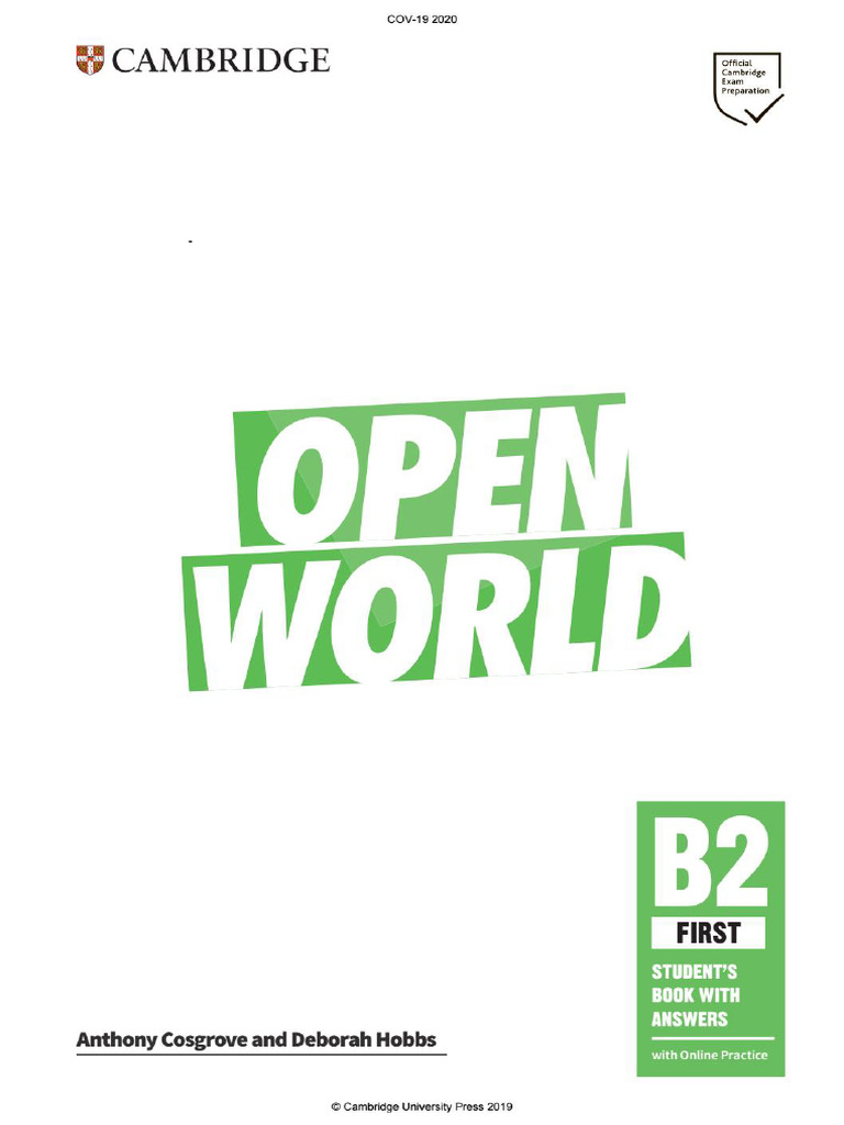 Open World b2 First Students Book With Answers | PDF