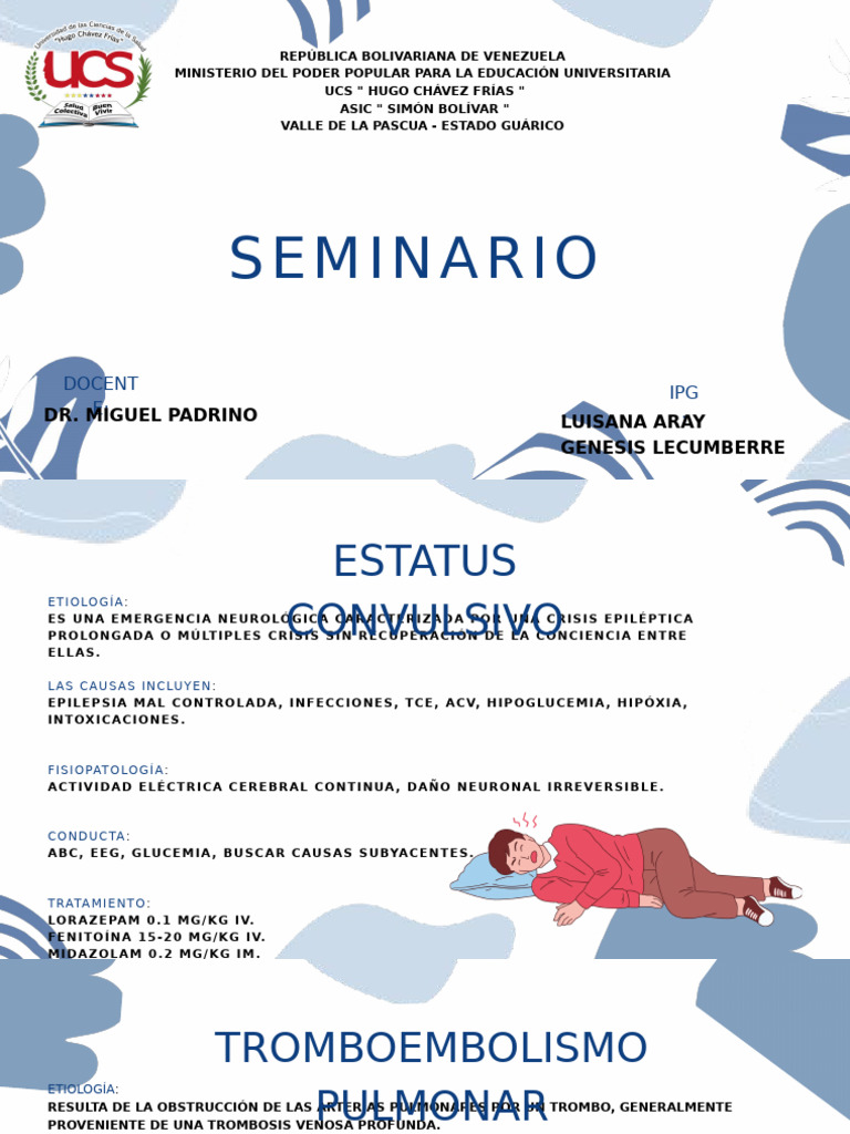 ESTATUS CONVULSIVO_20250504_205227_0000 | PDF | Trombo | Especialidades ...