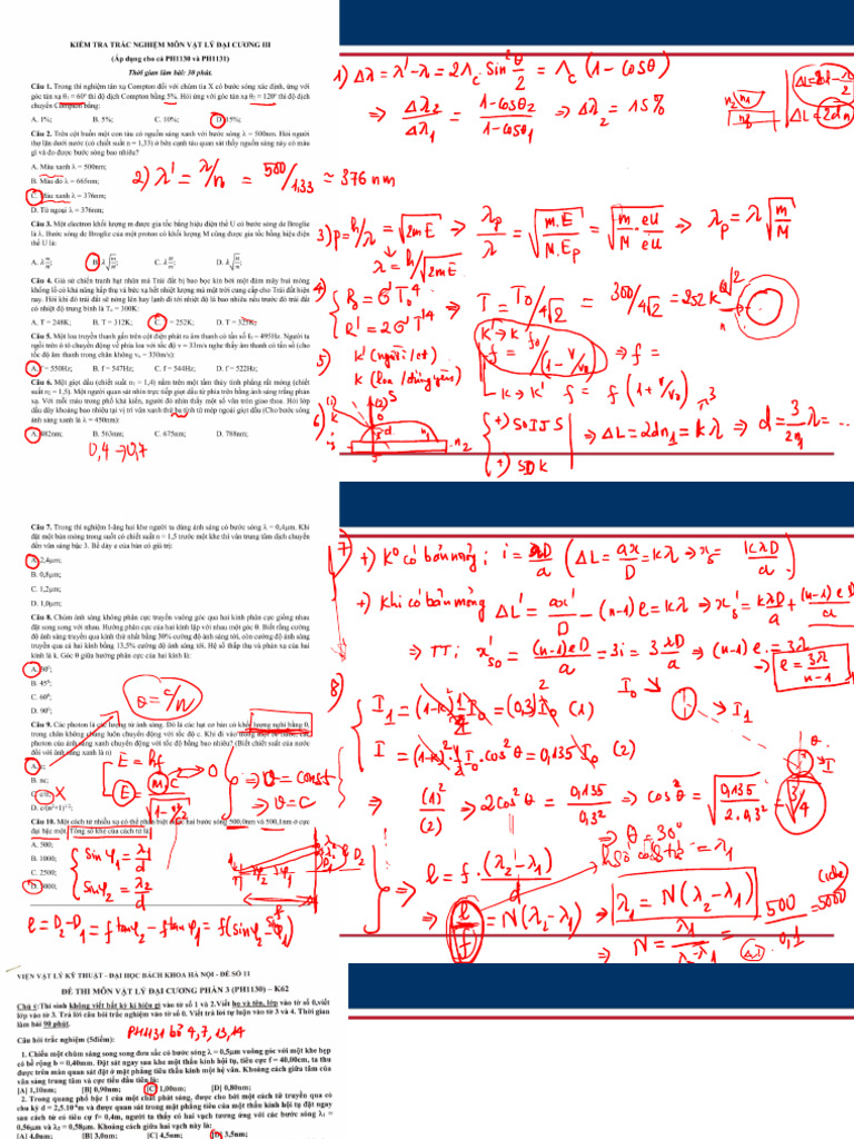 Tong Hop de K62,63 | PDF