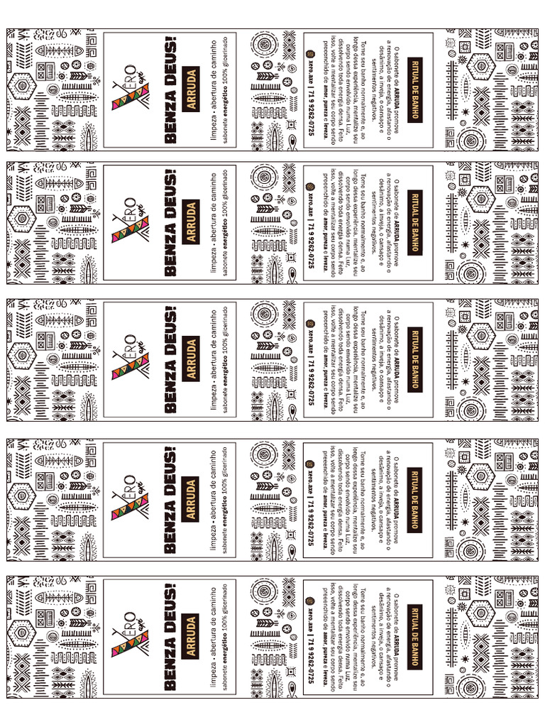 Rótulo Xêro Axé 2 | PDF