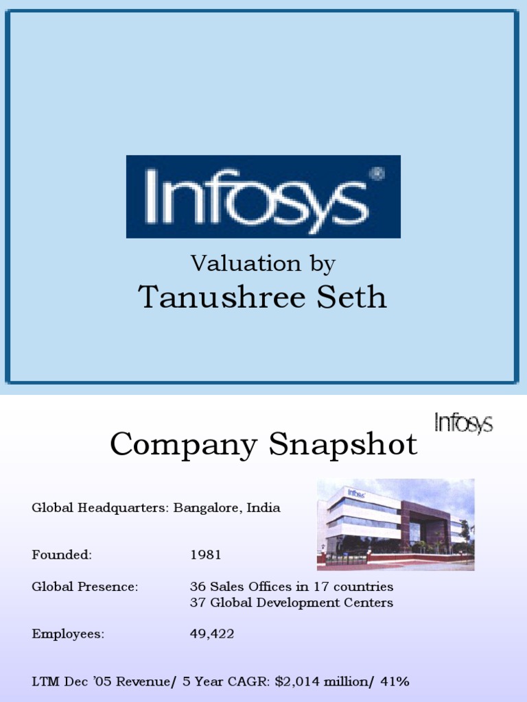 Infosys | PDF | Euro | Net Present Value