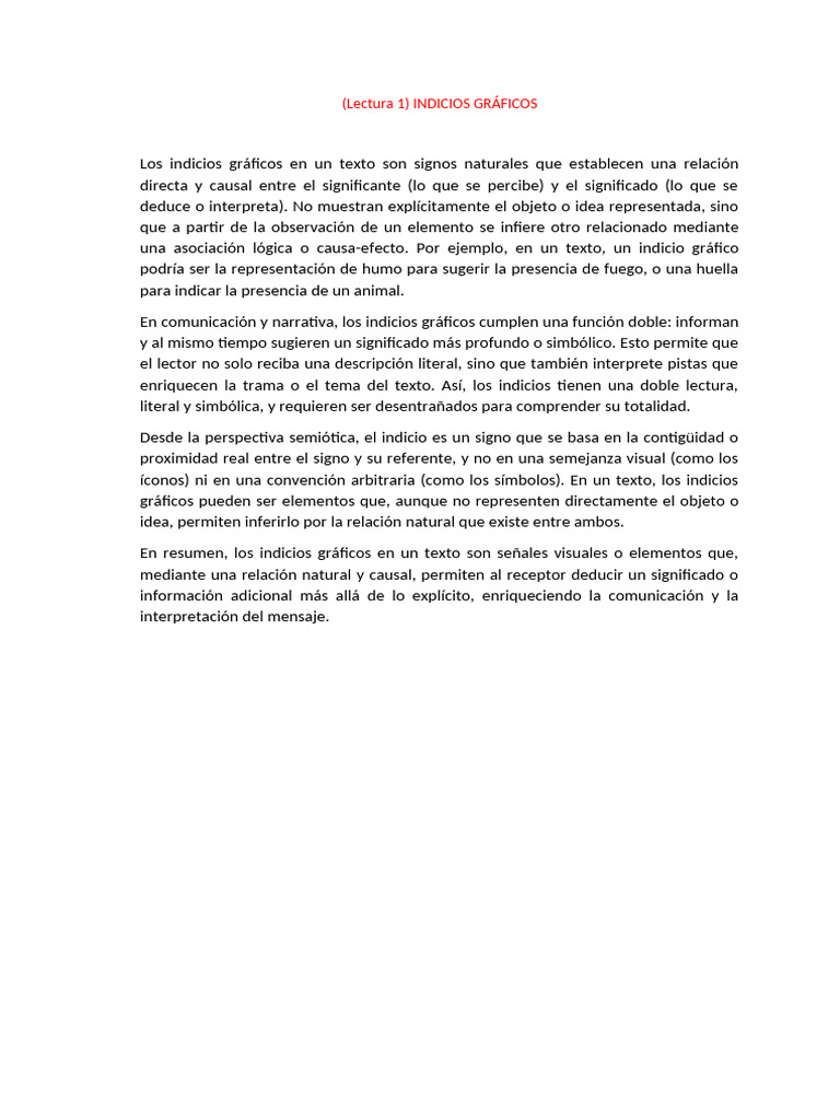 Lectura 1 | PDF | Los símbolos | Semiótica