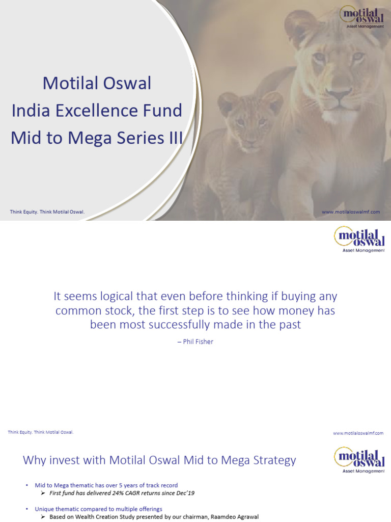 Motilal Oswal Mid To Mega Series III | PDF | Economies | Private Sector