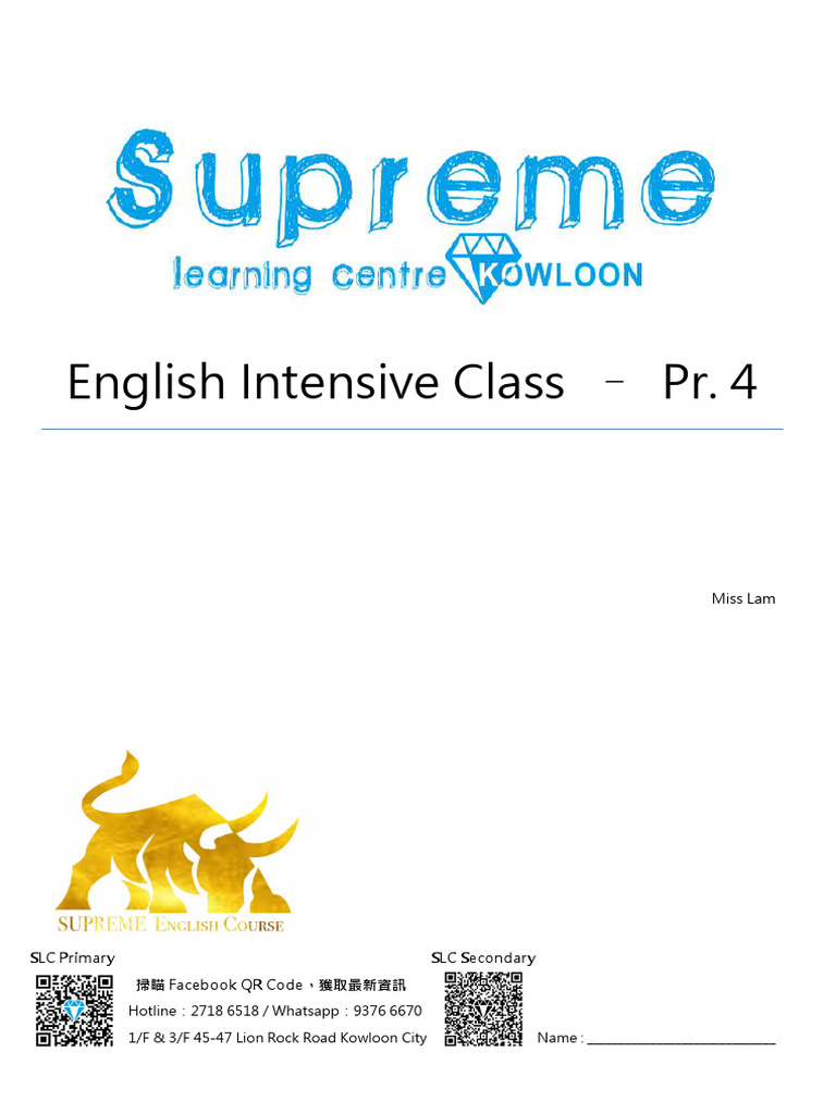 P4 Eng Consolidation Exercise | PDF