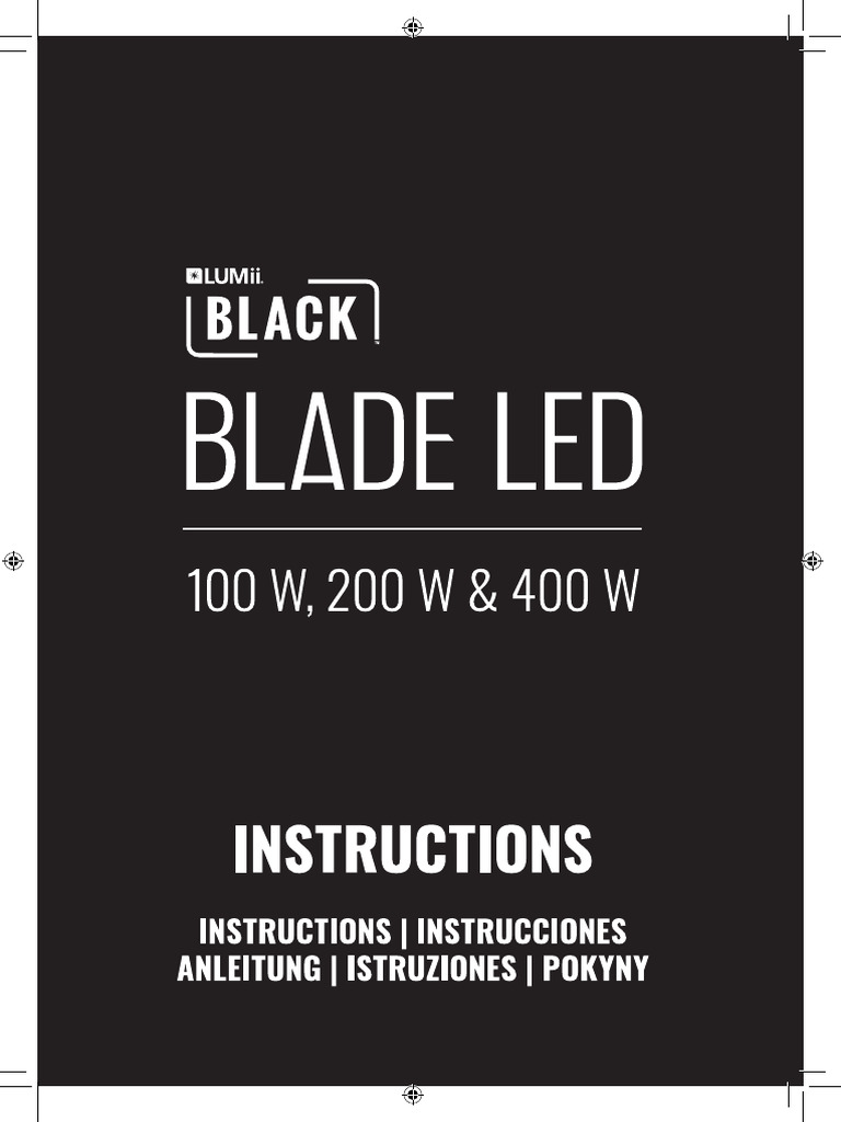 Betriebsanweisung LUMii BLACK Blade | PDF