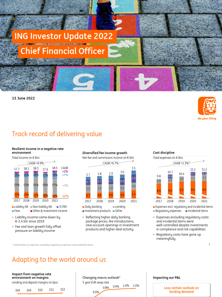 ING Investor Update 2022 CFO | PDF | Loans | Banks