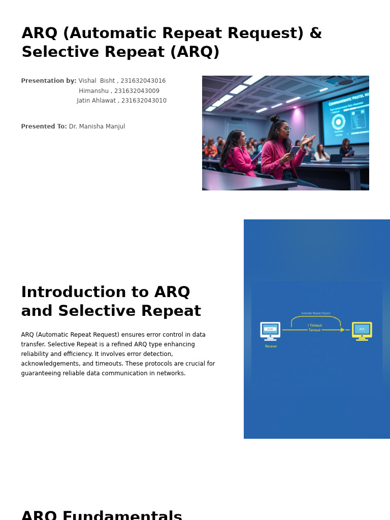 Arq and Selective Arq | PDF | Transmission Control Protocol | Communications Protocols