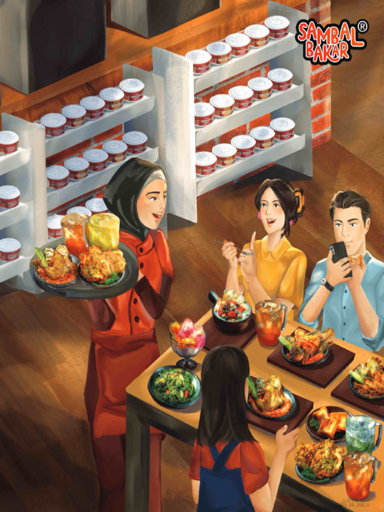 Menu Digital Sambal Bakar Indonesia | PDF