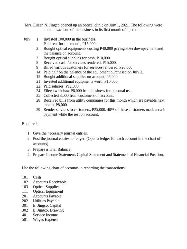 Journal Entries Assignment | PDF | Debits And Credits | Expense