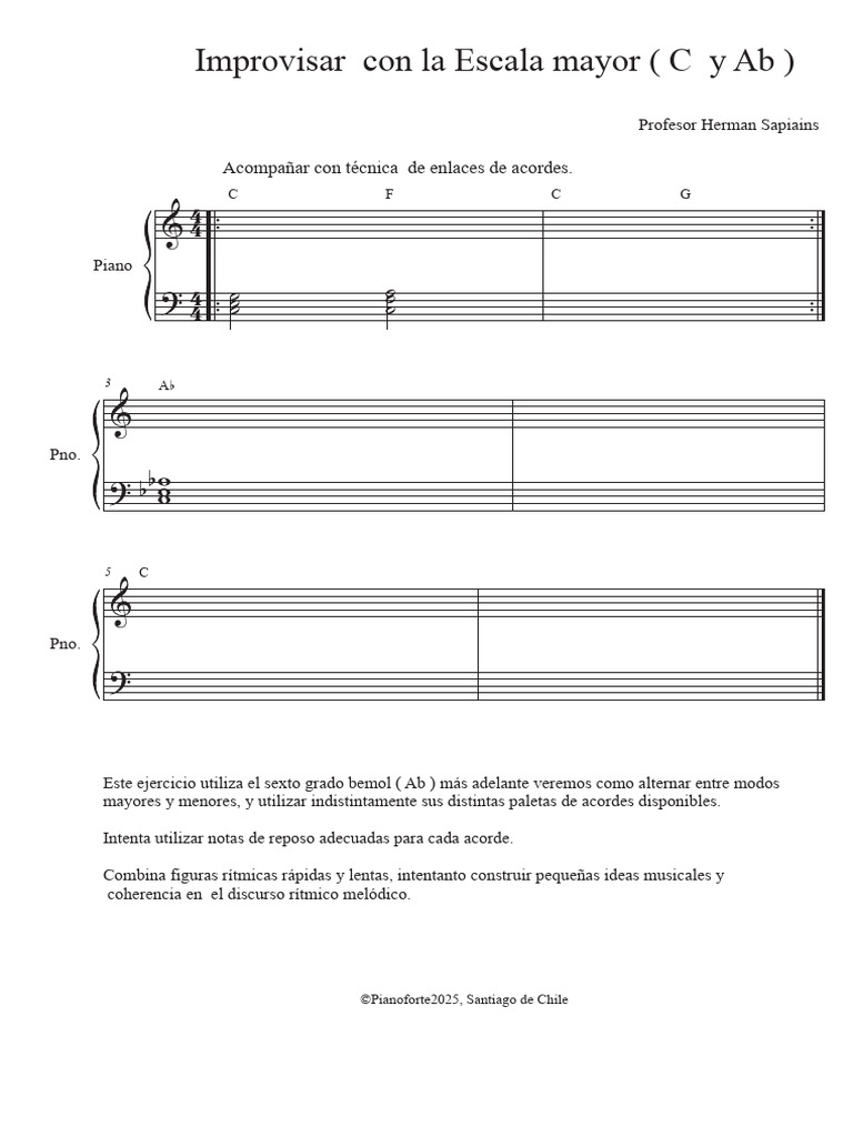 C y Ab Impro Enlaces - Score | PDF