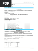 CSEC Past Papers On STATISTICS | PDF | Chart | Statistics