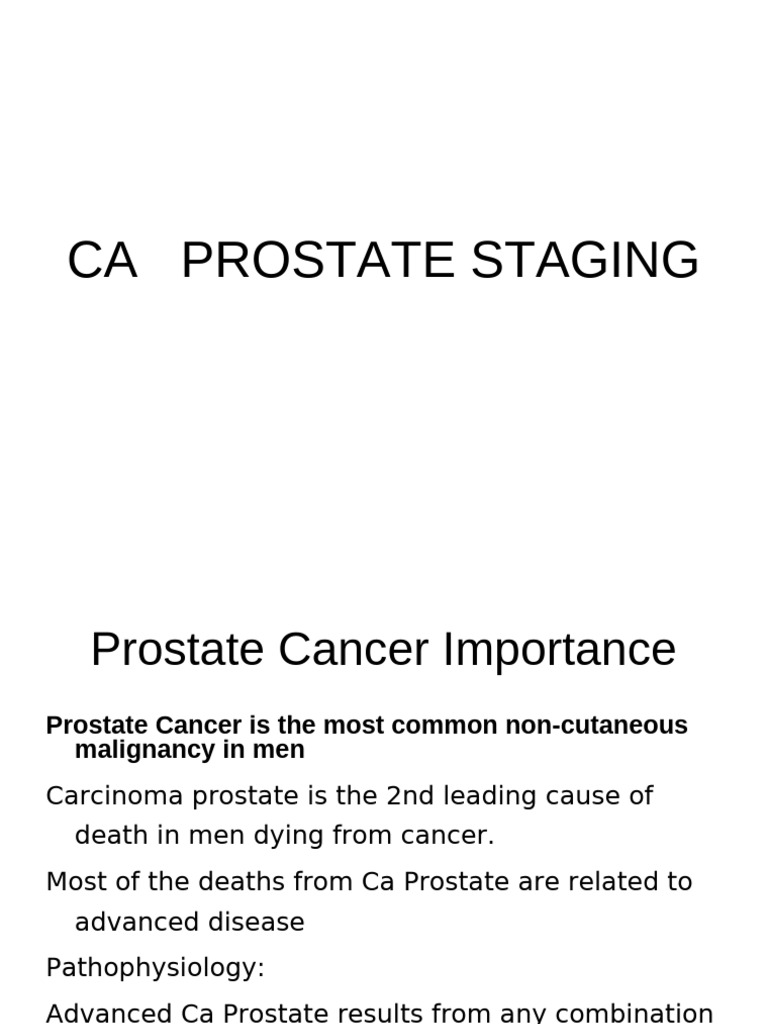 Apollo Staging CA Prostate | PDF | Prostate Specific Antigen | Prostate Cancer