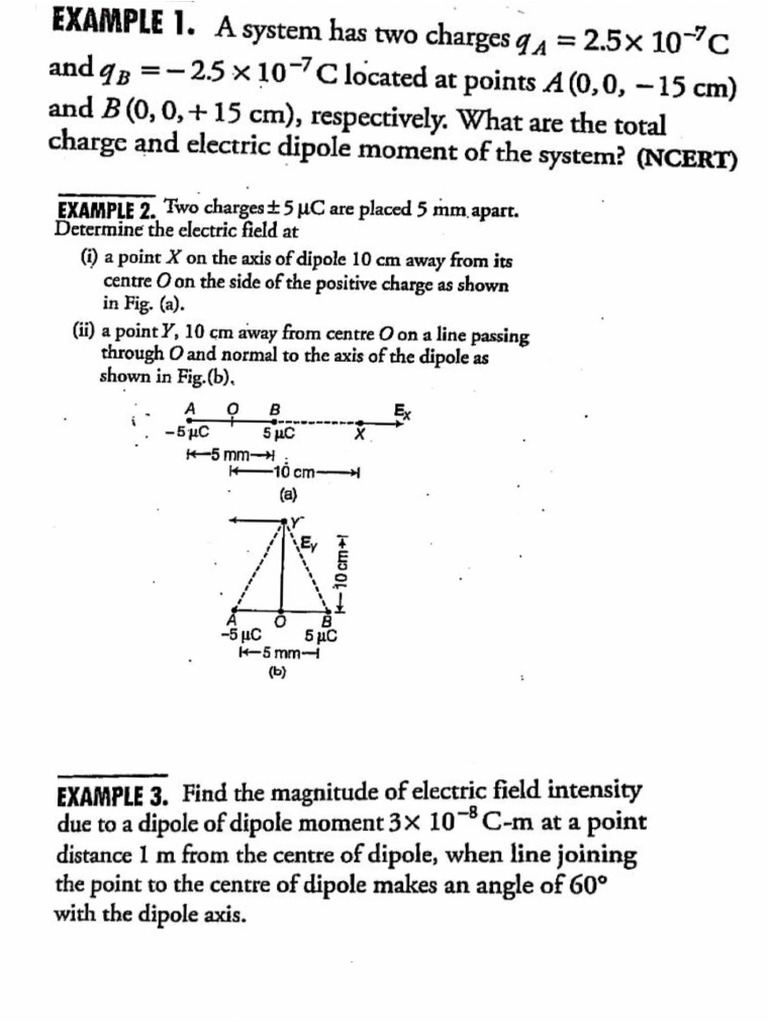 CH 1 T3 CD Problem Electric Charges and Field | PDF