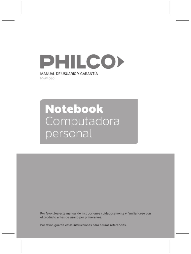 N14P4020 Manual Philco V01 Alta | PDF
