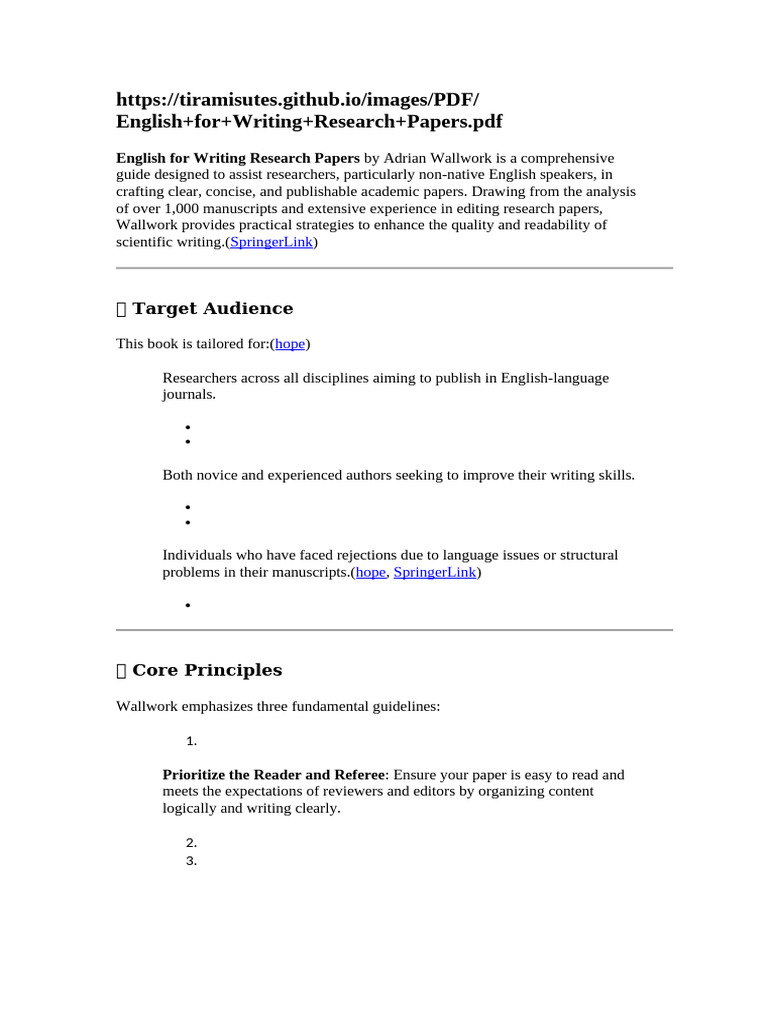 English For Writing Research Papers | PDF | Academic Publishing | Learning