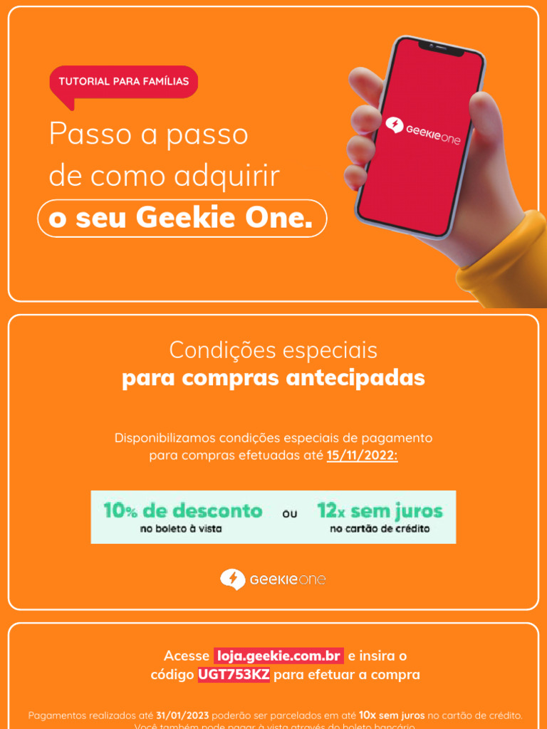 TUTORIAL COMPRA MATERIAL DIDÁTICO - GEEKIE | PDF