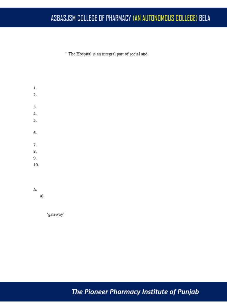 Brainkart - Pharmacy Practice - Notes Unit 1.bin - Removed | PDF ...