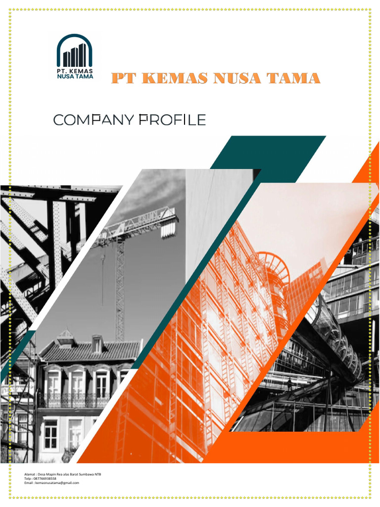 Cover Company Profile PT Kema Nusa Tama | PDF