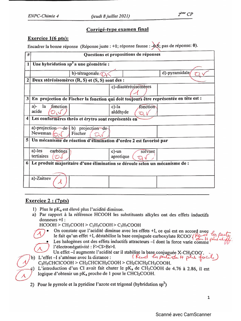 Examen final 2020-2021 (solution) | PDF
