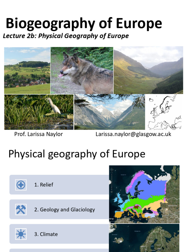 2b Physical geography of Europe_LAN | PDF | Soil | Europe