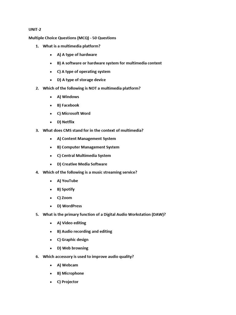 Unit 2 | PDF | Multimedia | Personal Computers