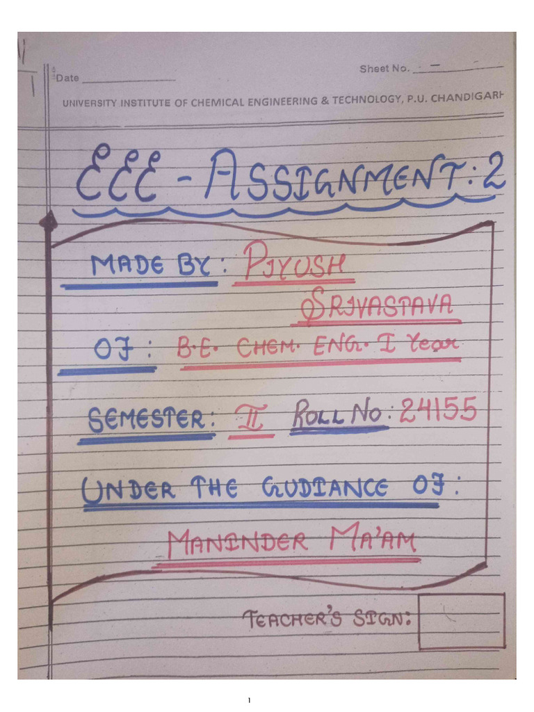 Eee Assignment - 2 | PDF