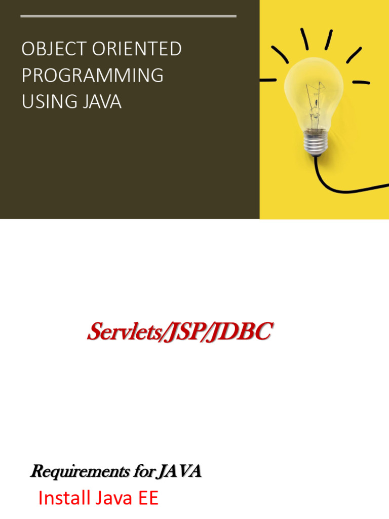 JAVA JSP Servlet JDBC | PDF | Web Server | Internet & Web
