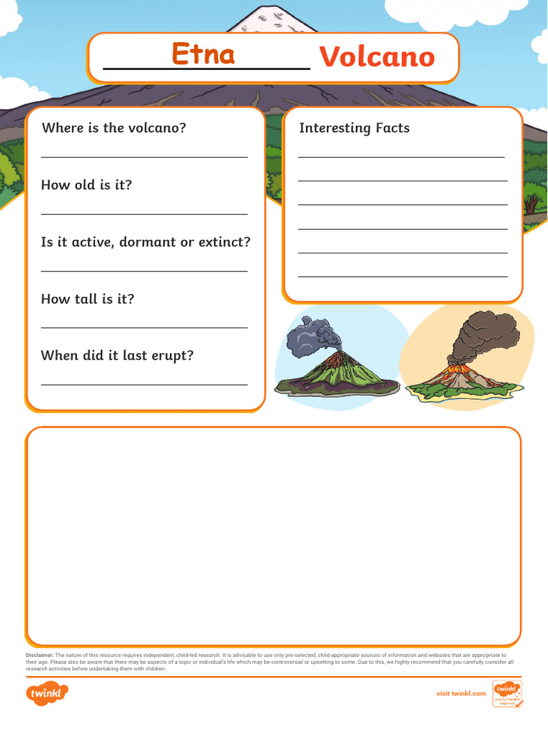 Etna Volcano Fact File | PDF