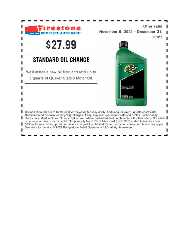 Offer Detail Page in HTML - Firestone Complete Auto Care | PDF