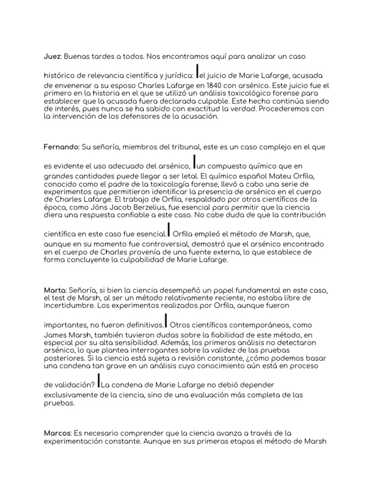 Caso - Charles Lafarge | PDF | Método científico | Conocimiento