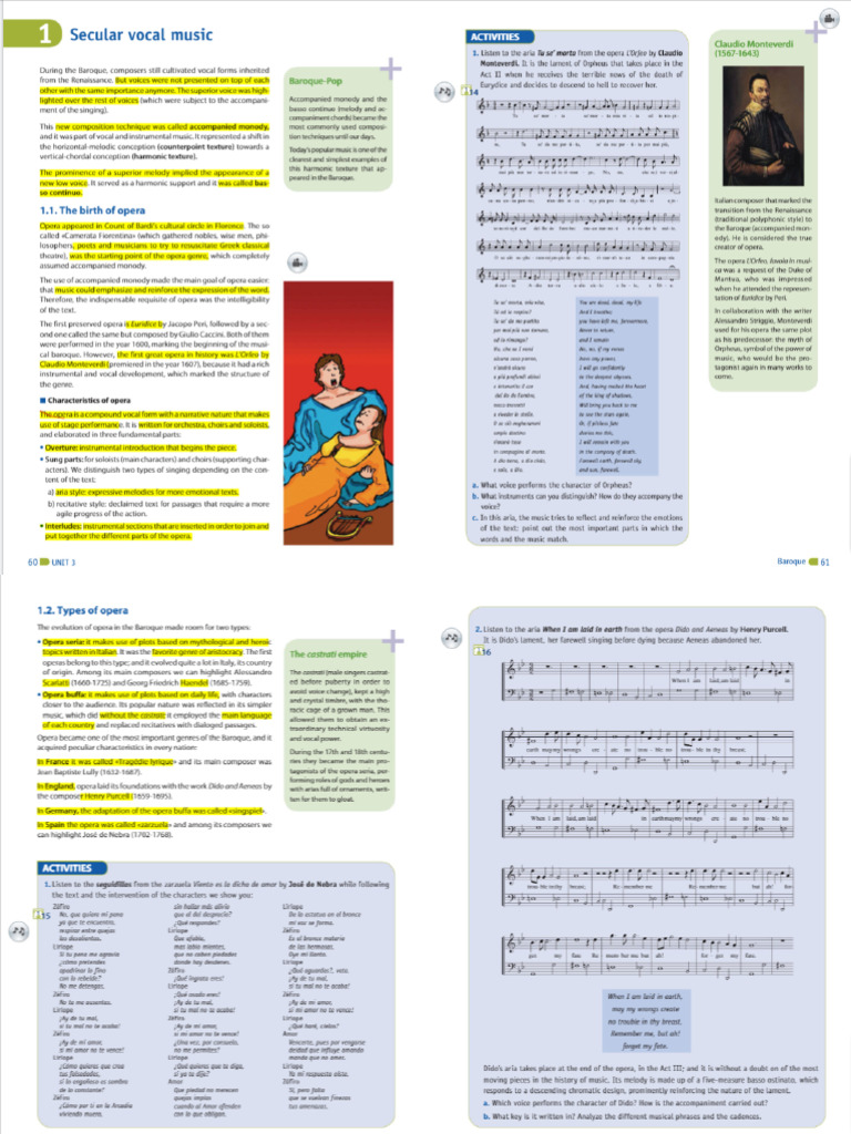 Unit 1. Baroque Book (English) | PDF