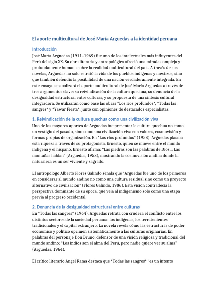 Ensayo XDD | PDF | Perú