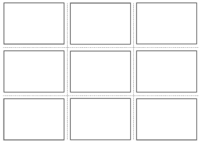 3x3 Index Card Template | PDF