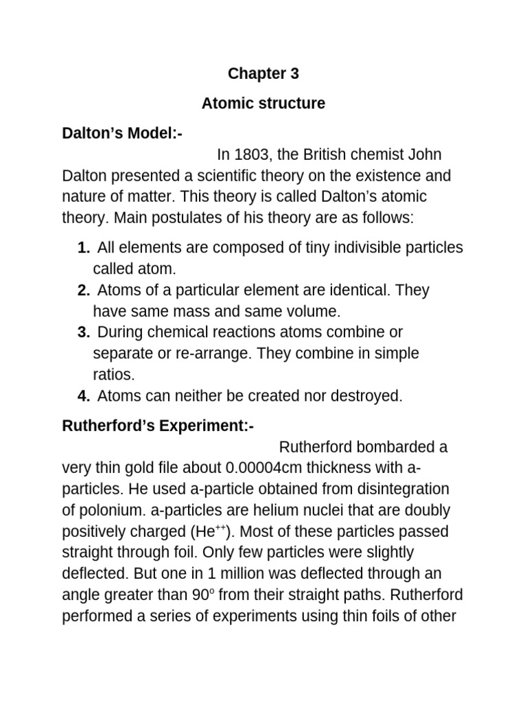 Chapter 3 Atomic Structure Isotopes of Carbon Diagram | PDF | Atoms | Atomic Nucleus