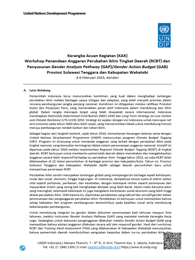 ToR RCBT GAP GAB 3 6 Feb Final PDF | PDF