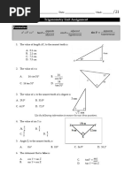 Triangles CBSE PYQ WORKSHEET | PDF | Triangle | Euclid