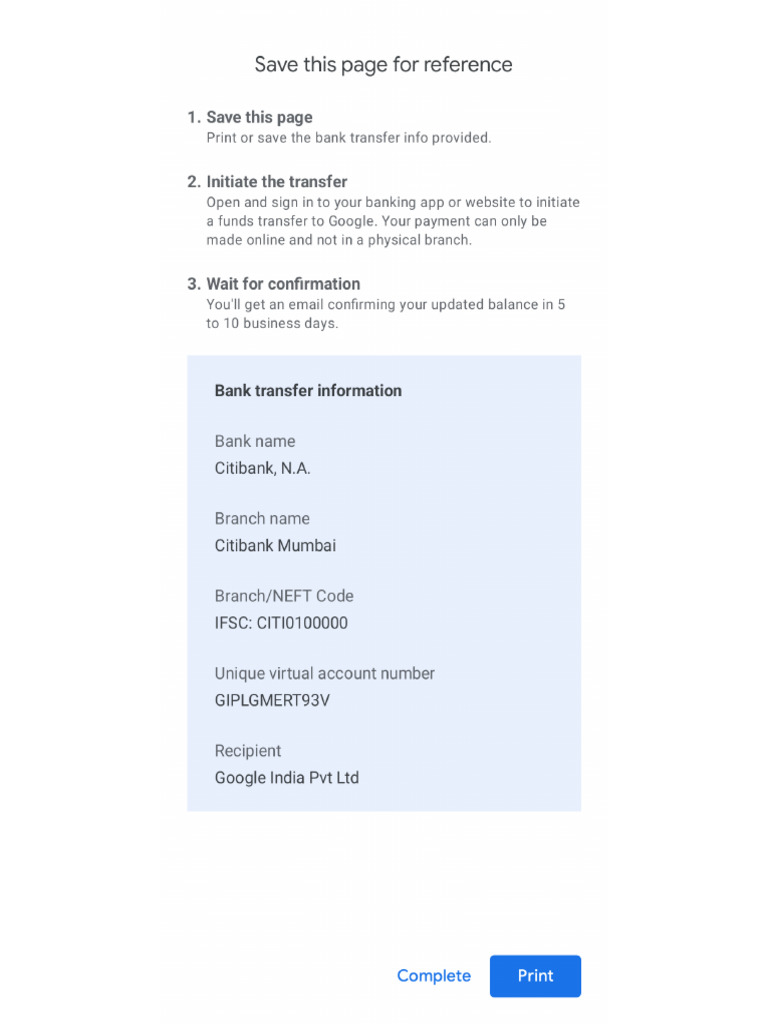 Google Printing | PDF