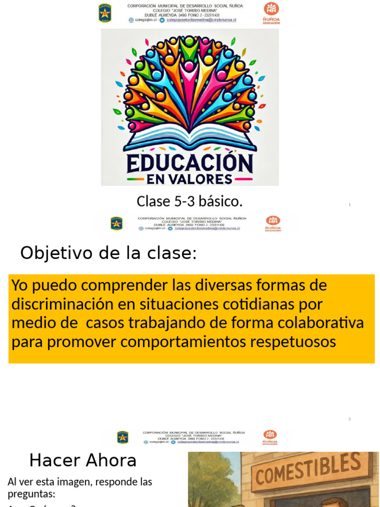 C5-Educación en Valores 3A | PDF | Discriminación | Empatía